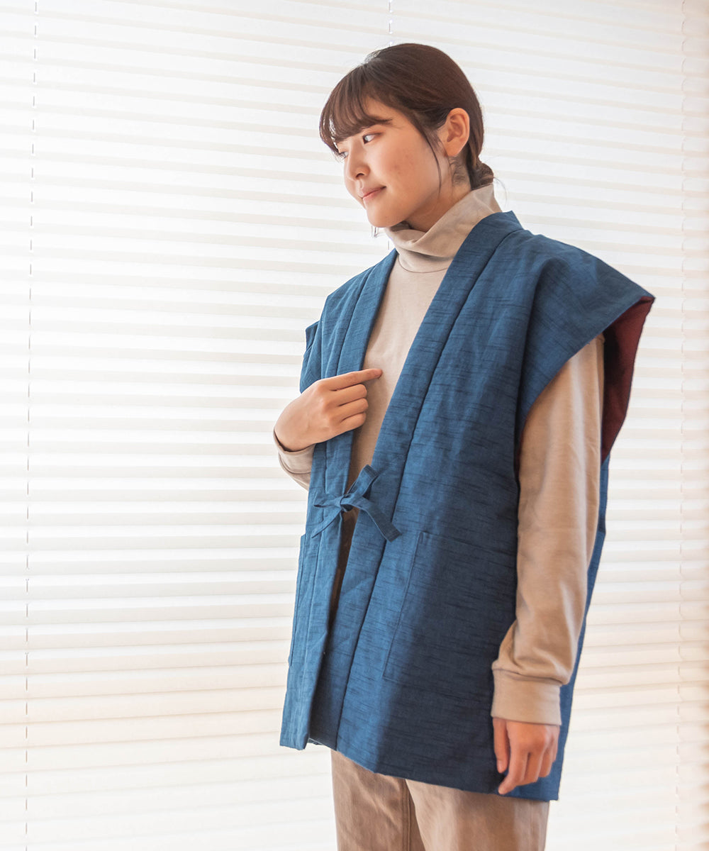 Women's Quilt Sleeveless Hanten – Women's Warm Winter Japanese Hanten ...